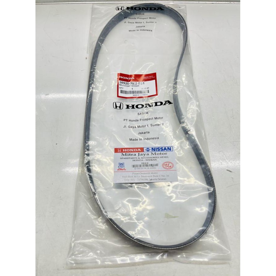 Jual Fan Belt Honda Brio 38920 Re2 E51 Original Honda Termurah 021 | Shopee Indonesia