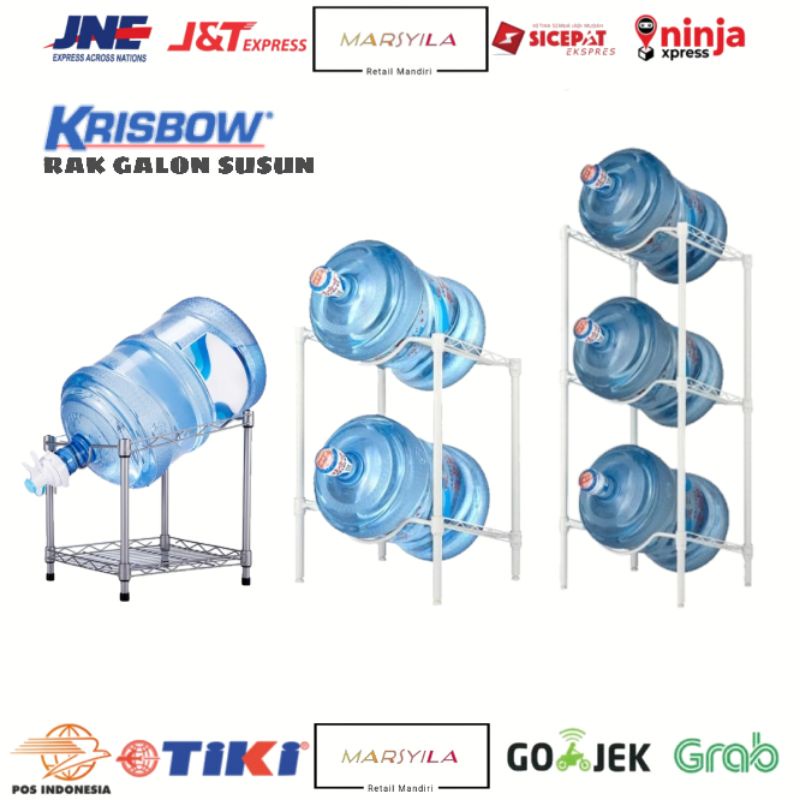 Jual RAK AIR GALON SUSUN KRISBOW | KRISBOW RAK BESI GALLON | DISPENSER ...