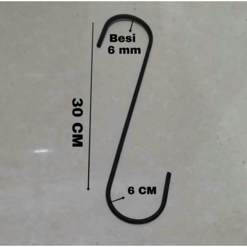 Jual Hook cantolan besar besi gantungan S serbaguna | Shopee Indonesia