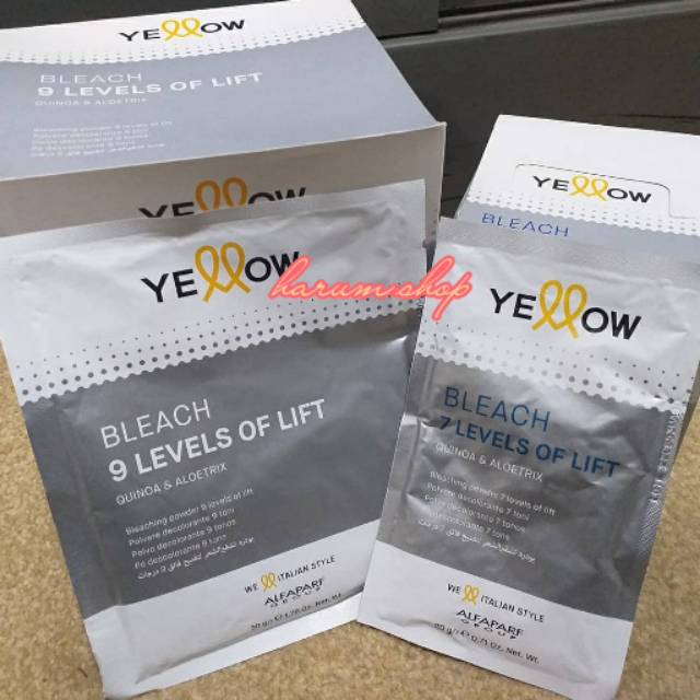 Jual Yellow Bleaching Powder 7levels & 9levels (sachet) | Shopee Indonesia