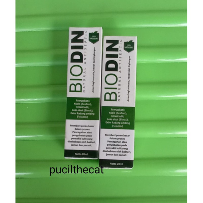 Jual Biodin Obat Luka Kucing Anjing Obat Jamur Scabies Kucing Anjing ...