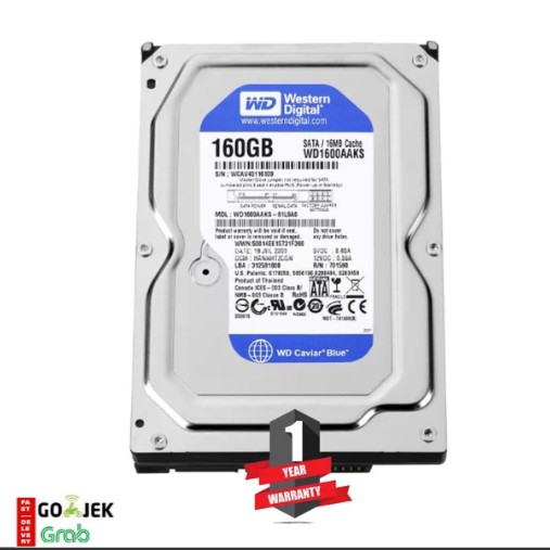 Jual Hardisk 3.5" Sata 160GB WD Blue ( Obral Murah ) | Shopee Indonesia