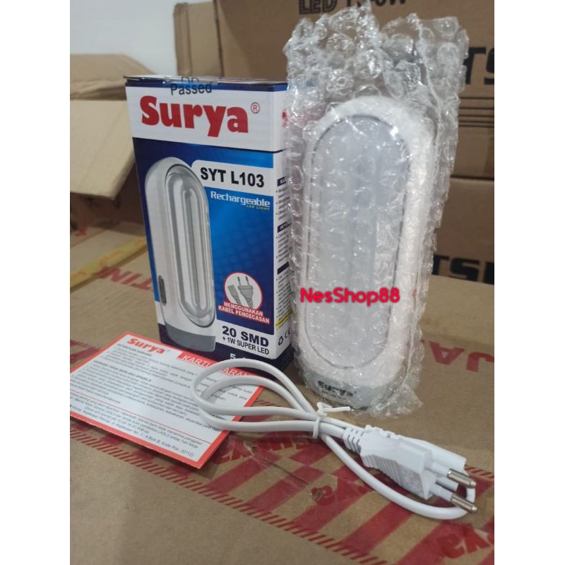 Jual Lampu Emergency Lampu Darurat Cas LED Surya SYT L103 murah ...