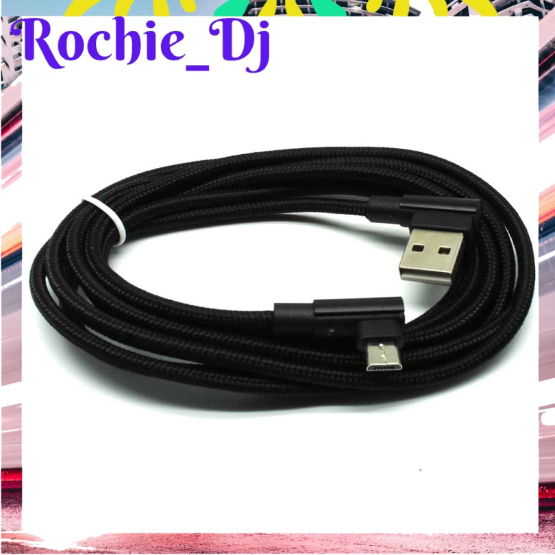 Jual KABEL CHARGER L SHAPE 90 DEGREE MICRO USB 2M - LX1 | Shopee Indonesia