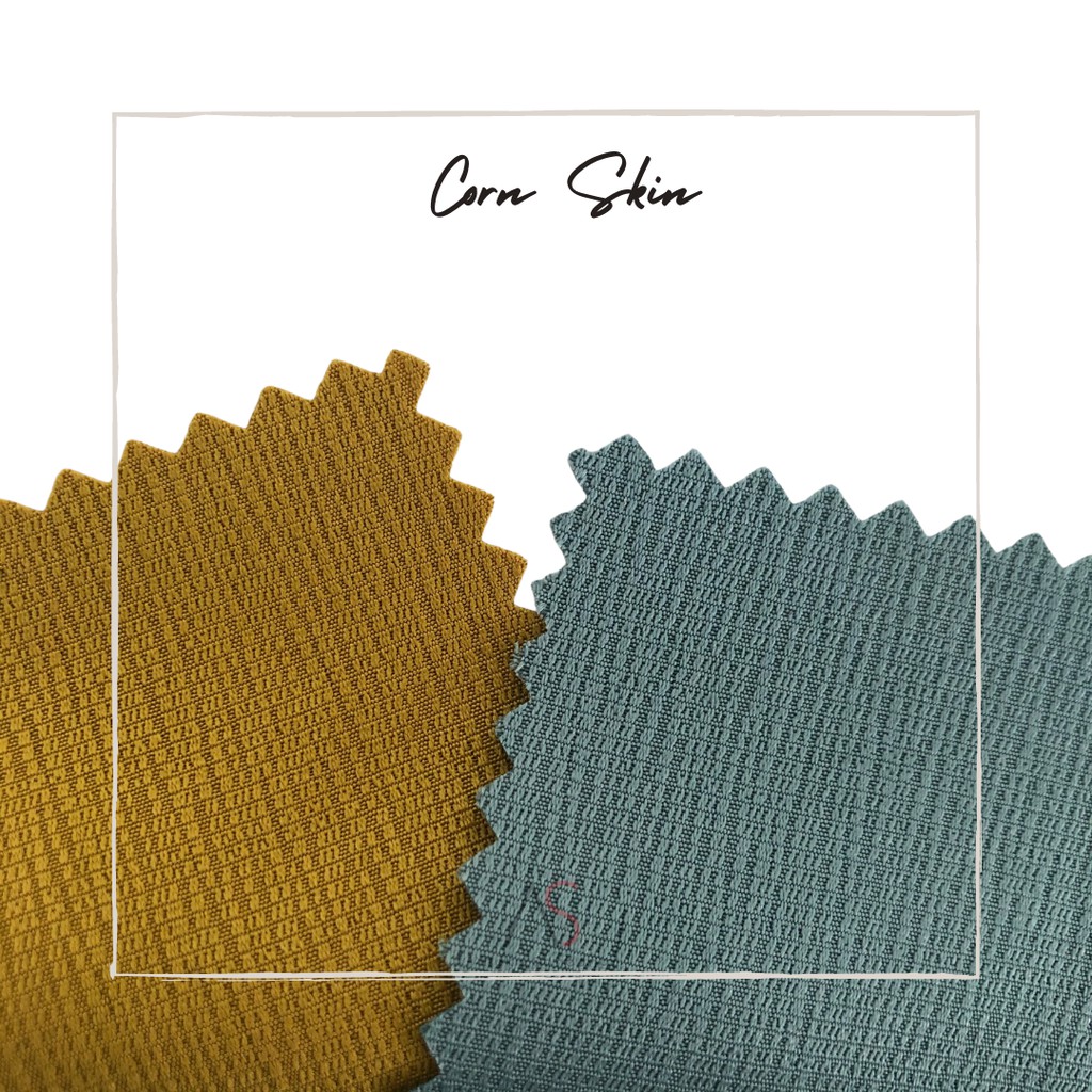 Jual Kain ecer bahan Corn skin untuk baju harga per 0,5 yard | Shopee ...
