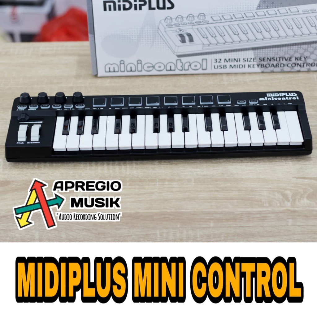 Jual Midiplus Mini Control Minicontrol 32 key USB midi controller with PAD | Shopee Indonesia