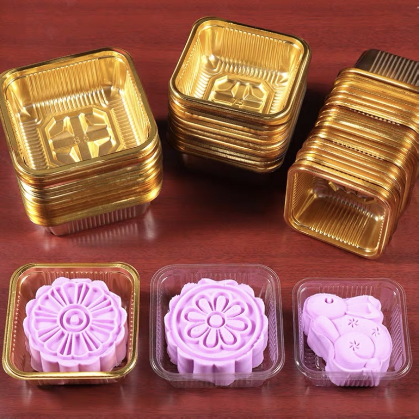 Jual Mooncake Tray / Alas Kue Bulan Warna Emas dan Bening Berbagai ...