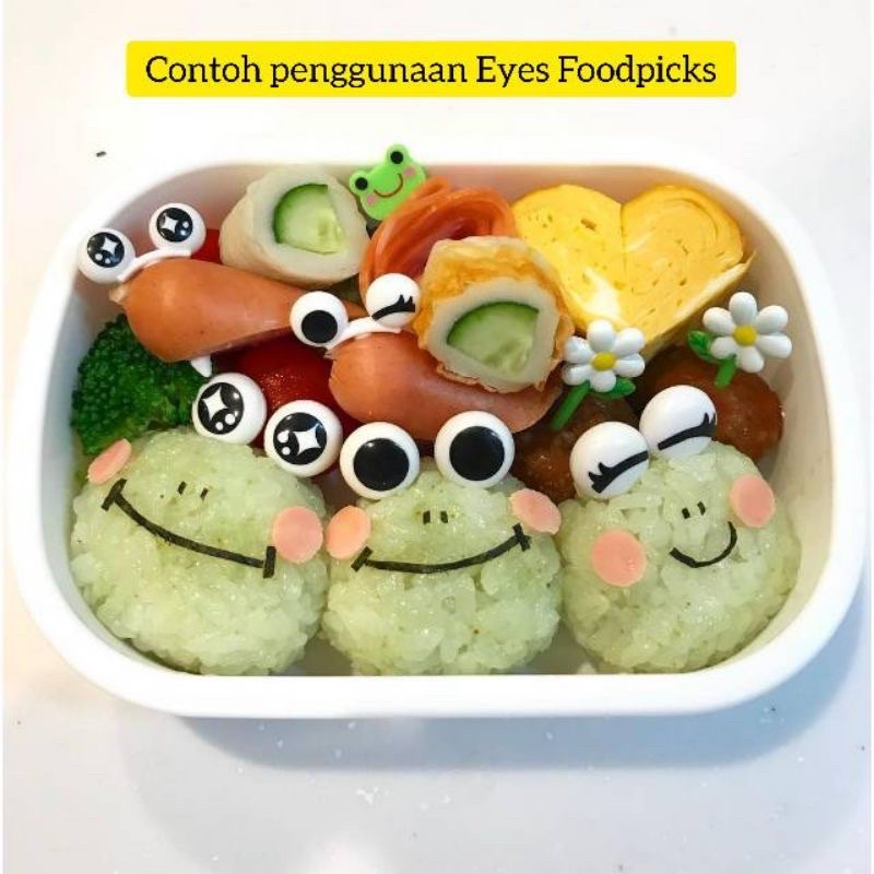 Jual EYE Tusuk Bento Mata isi 10 Tusukan Buah Cake Kue Eyes Food Picks ...