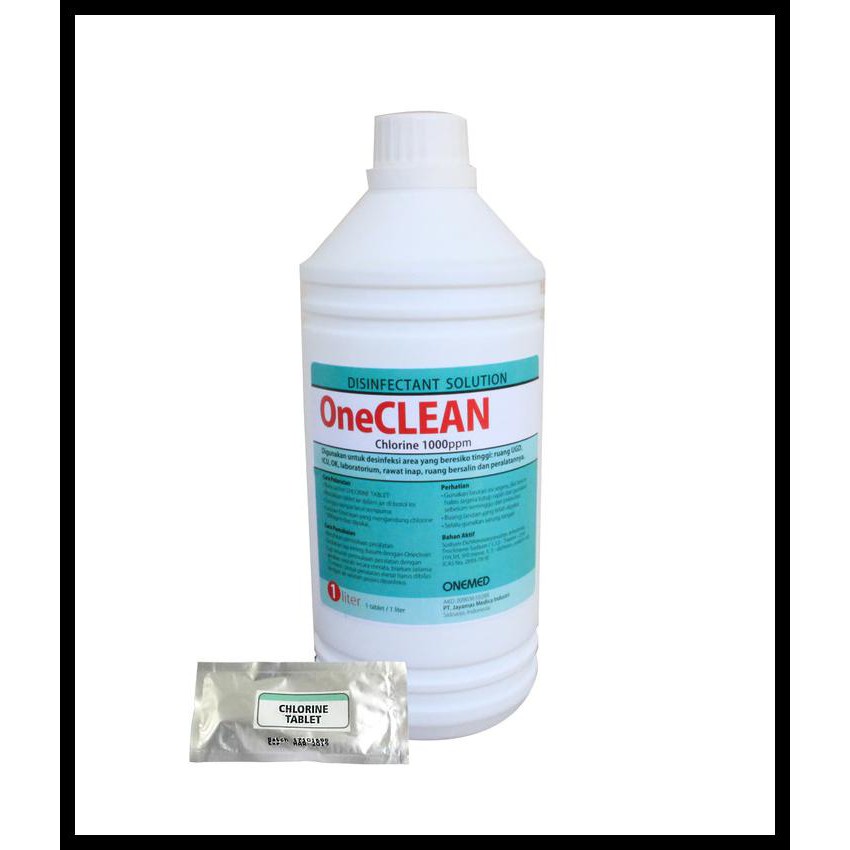Jual ONE CLEAN + CHLORINE TABLET 1LITER ONEMED | Shopee Indonesia