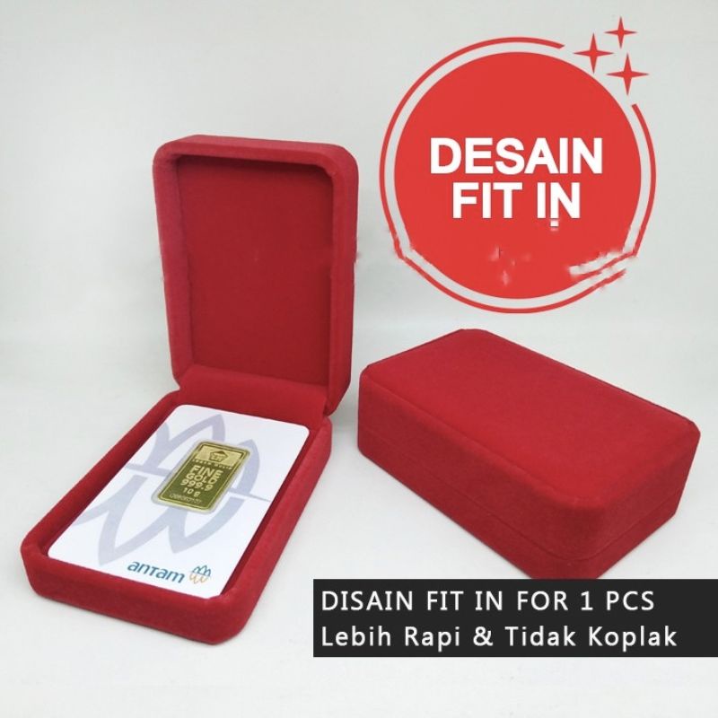 Jual Kotak Box Logam ANTAM LM Model Press CERTICARD Bludru Elegan ...