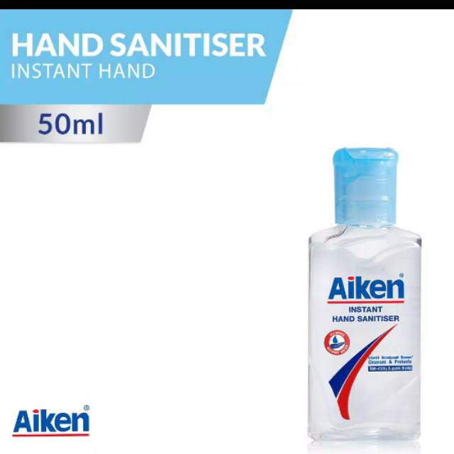 Jual Hand Sanitiser 50 ml merek Aiken Instant (100% ORIGINAL) | Shopee ...