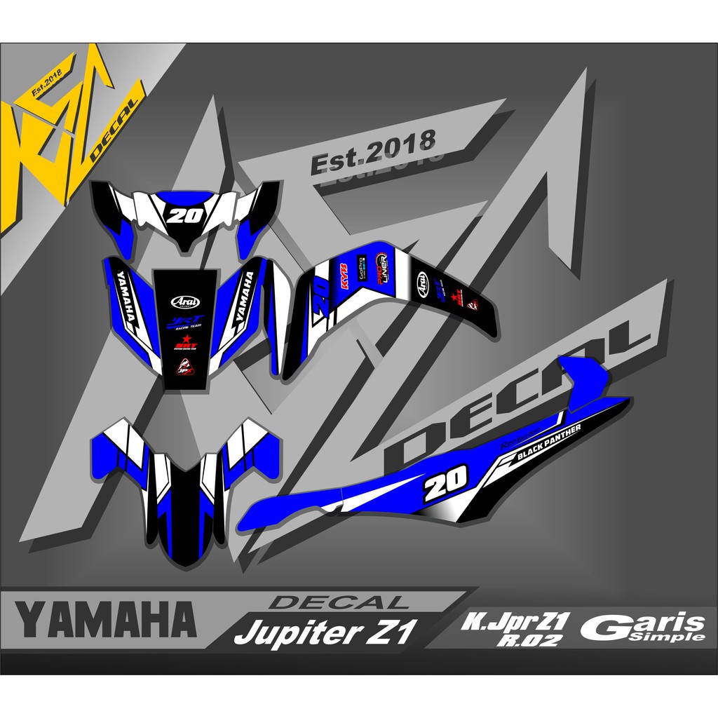 Jual DECAL JUPITER Z1 Costum - Dekal setiker stiker sticker Jupiter z1 ...