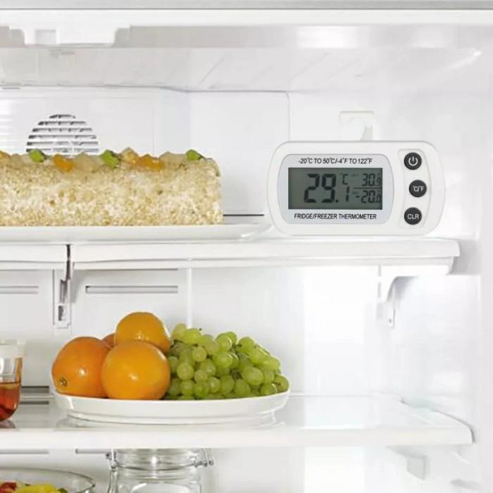 Jual Termometer Digital Kulkas Freezer in out Tahan Air LCD Lebar ...