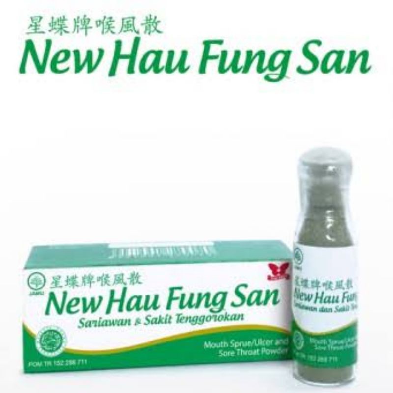 Jual ALKES HAU FUNG SAN BUBUK BOTOL OBAT SARIAWAN | Shopee Indonesia