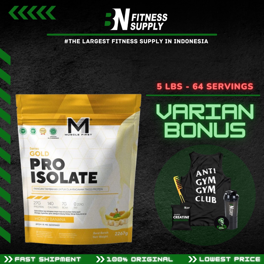 Jual M1 Muscle First MuscleFirst Gold Pro Isolate Whey Protein Powder ...
