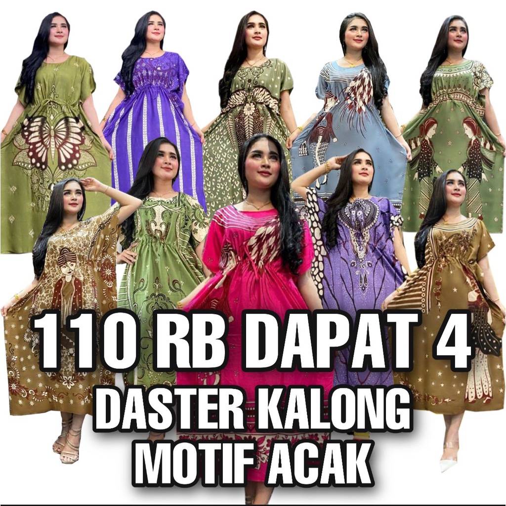 Jual PAKET HEMAT 110 RB DAPAT 4 DASTER KALONG LD 120 BAHAN RAYON DASTER ...