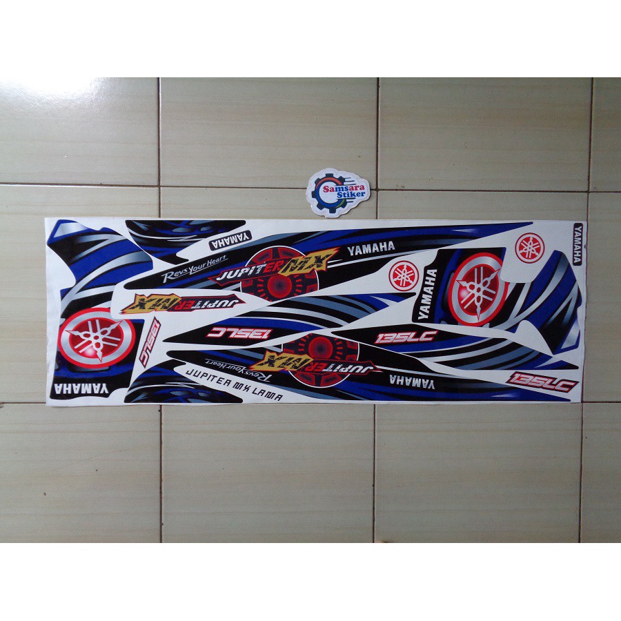 Jual Stiker Motor Jupiter Mx Old Variasi Biru | Shopee Indonesia