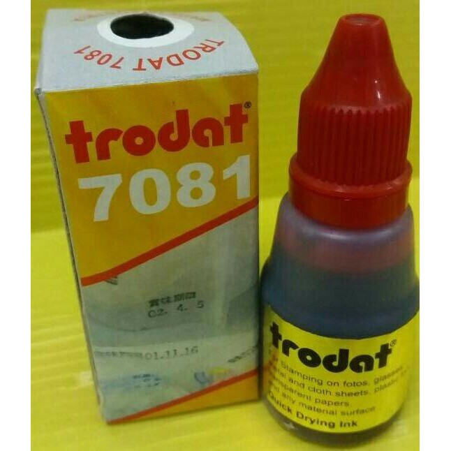 Jual Banting Harga Tinta Stempel Trodat 7081 Warna Merah Utk Dimedia Plastik, Kaca, Besi ...