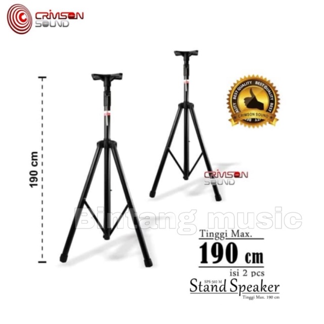 Jual Stand Speaker Aktif - Tripod Speaker Portable Crimson SPS 502 M | Shopee Indonesia