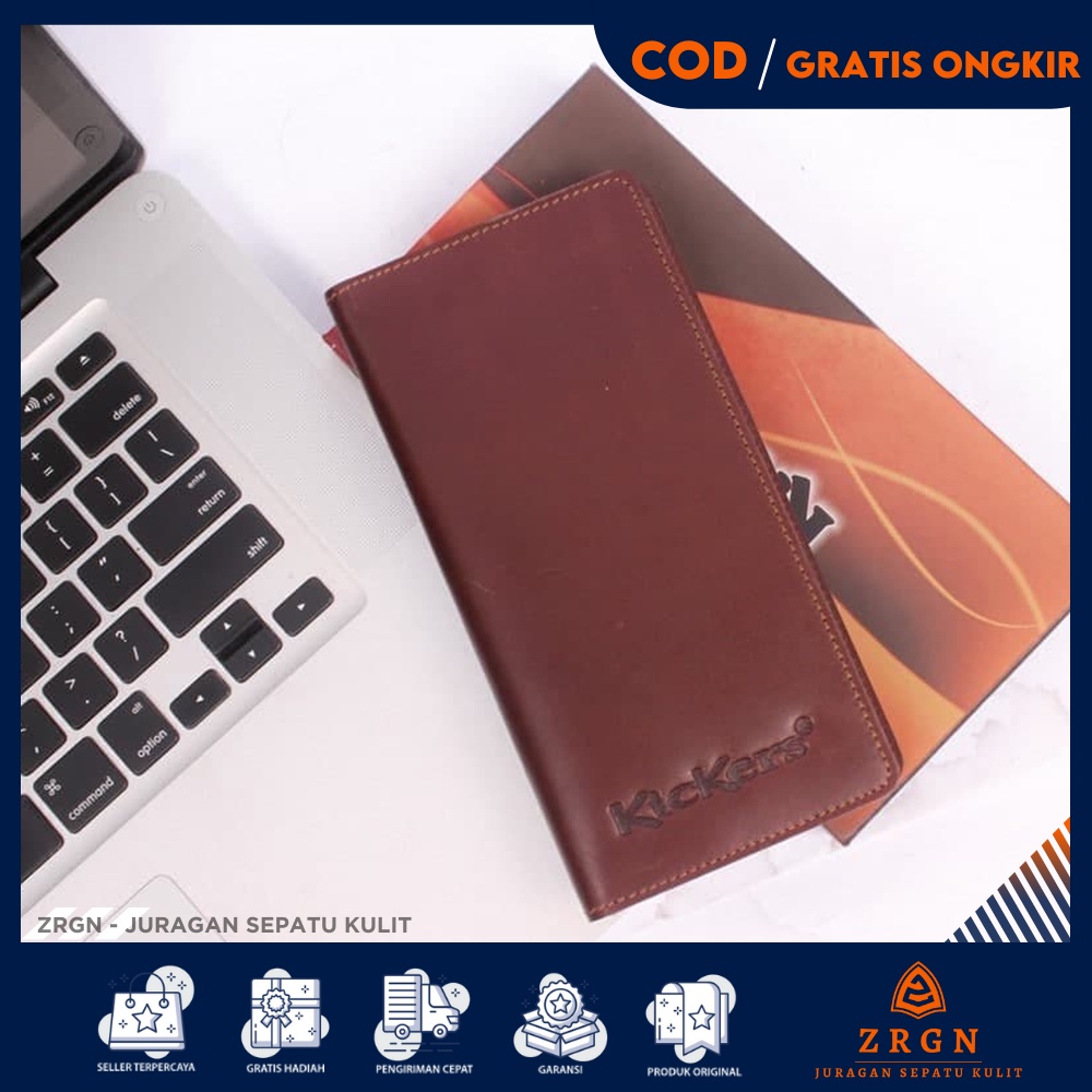 Jual ZRGN x LONG - Dompet Pria Eksklusif Model Panjang Bahan Kulit ...