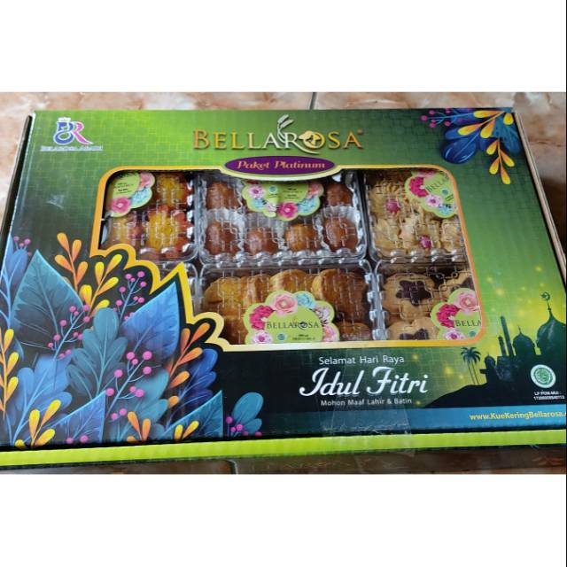 Jual Parcel Kue Lebaran Bellarosa Platinum Kue Kering 2025 | Shopee ...