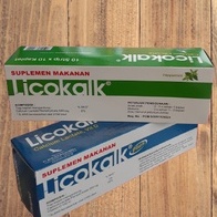 Jual LICOKALK TABLET PER BOX ISI 10 STRIP (2 VARIASI) | Shopee Indonesia