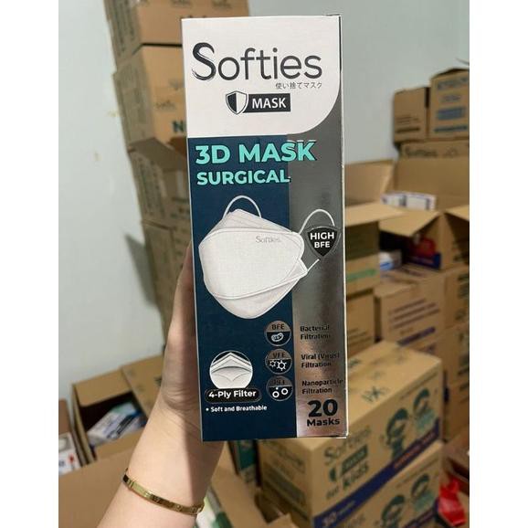 Jual SOFTIES 3D MASK SURGICAL 4 PLY|SOFTIES 3D JAPAN|MASKER EVO MURAH ...
