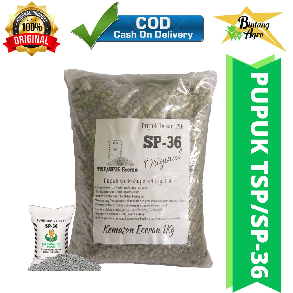 Jual Pupuk Sp-36 /Super - TSP - Phospat 36% - Berat 1kg | Shopee Indonesia