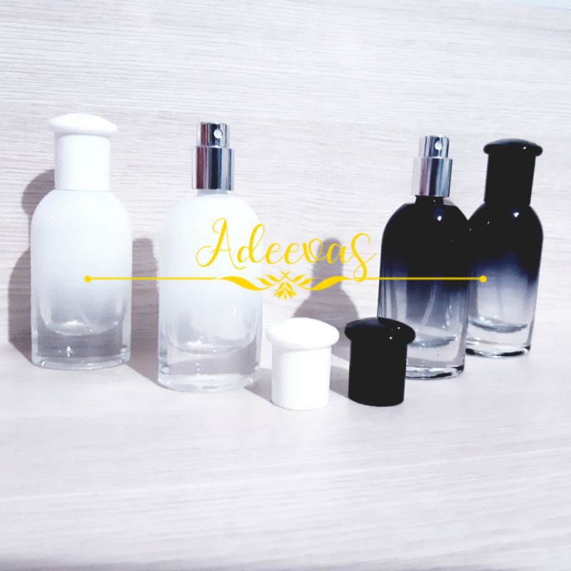 Jual Botol Parfum Minimalis Hitam Putih Spray Refill - 30 ml | Shopee ...