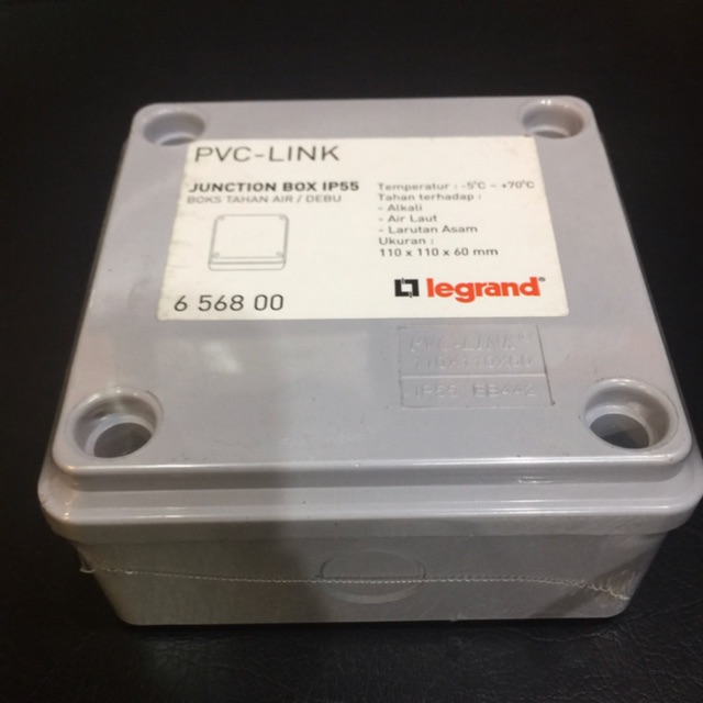 Jual Junction Box Legrand Waterproof IP55 110 x 110 x 60 656800 ...