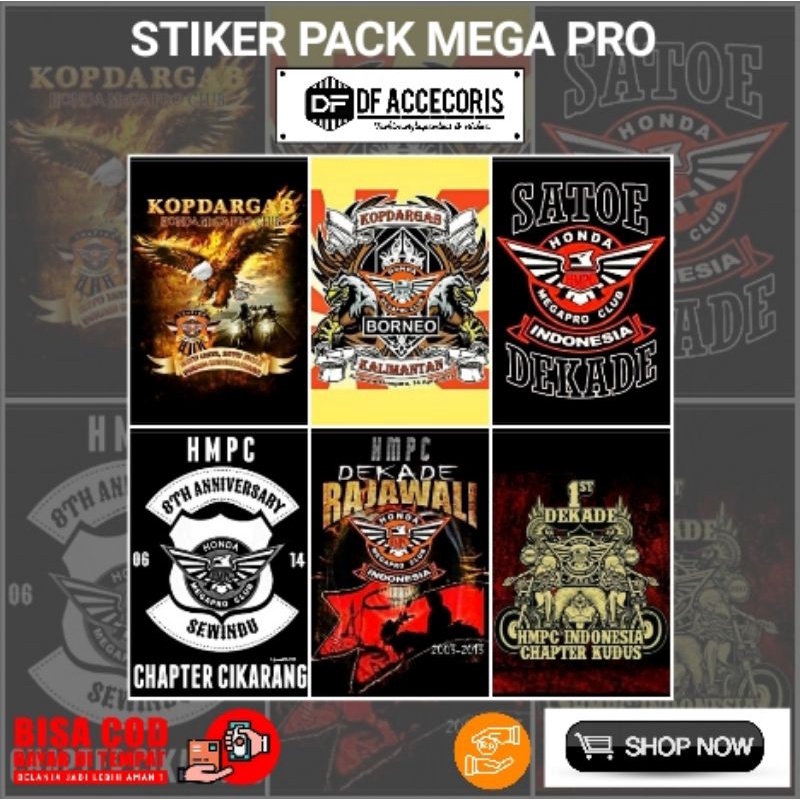 Jual Stiker Event Komunitas Mega Pro | Stiker Honda Mega Pro | Shopee ...