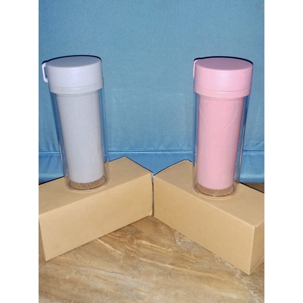 Jual Botol Insert Paper Termos Minum Dua Lapis Go Green Botol Jerami ...