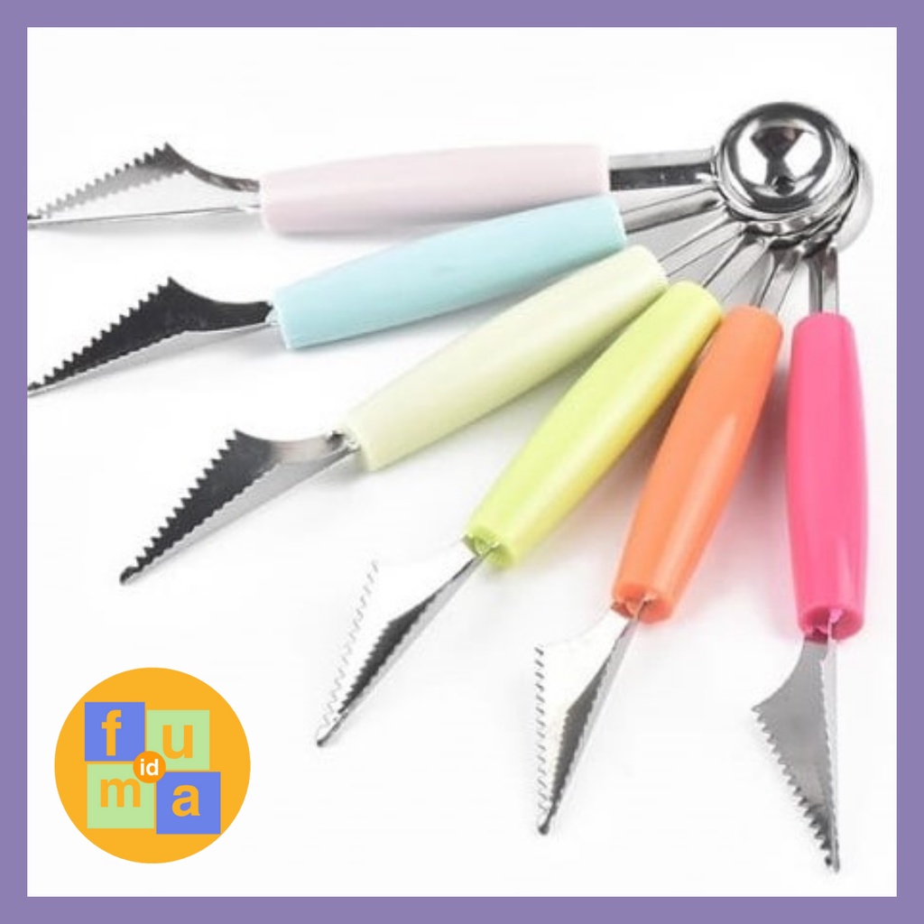 Jual KEROKAN BUAH 2 IN 1 / SCOP BUAH / ALAT KOKTAIL BUAH SERBAGUNA ...