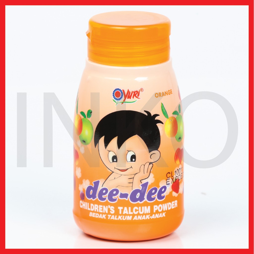 Jual DEE DEE CHILDREN TALCUM POWDER BEDAK TALKUM ANAK ORANGE BOTOL 50G ...