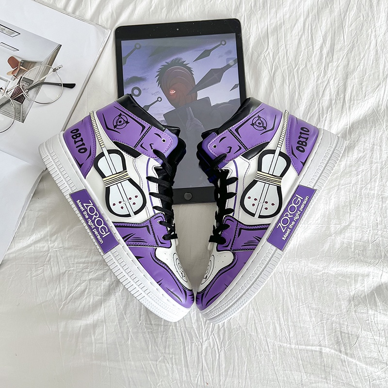Jual Anime Naruto Sepatu Import Pria Running Sneaker Uchiha Obito ...