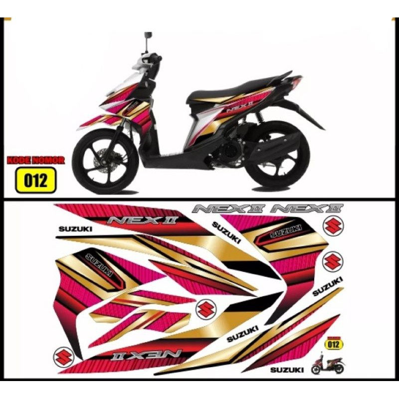 Jual decal suzuki nex 2 semi full body / variasi nex 2 / modifikasi nex ...