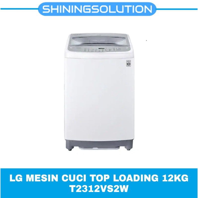 Jual LG MESIN CUCI TOP LOADING 12KG T2312VS2W (INVERTER) | Shopee Indonesia