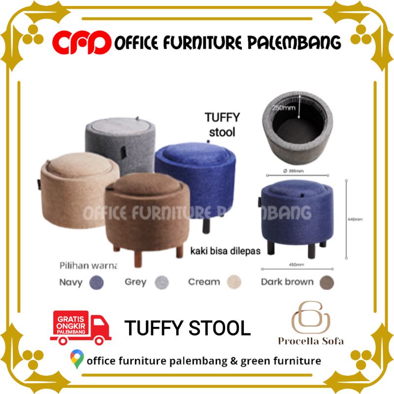 Jual (GOJEK) sofa procella tuffy stool sofa retro sofa stool sofa sudut ...