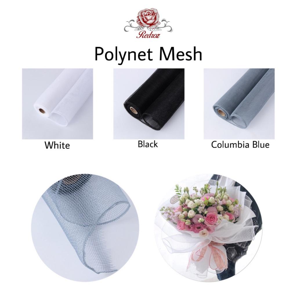 Jual 1 Roll POLYNET Jaring Kecil Flower Mesh / Flower Wrapping Korea ...