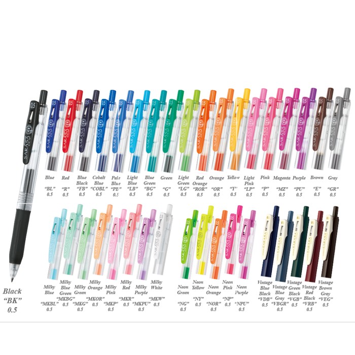 Jual Zebra Sarasa gel pen/pena gel | Shopee Indonesia