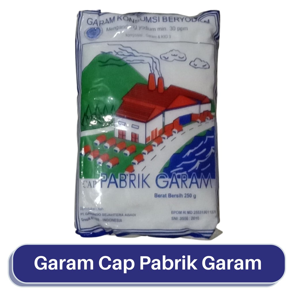 Jual Cap Pabrik Garam 250gr (Per Pcs) | Shopee Indonesia