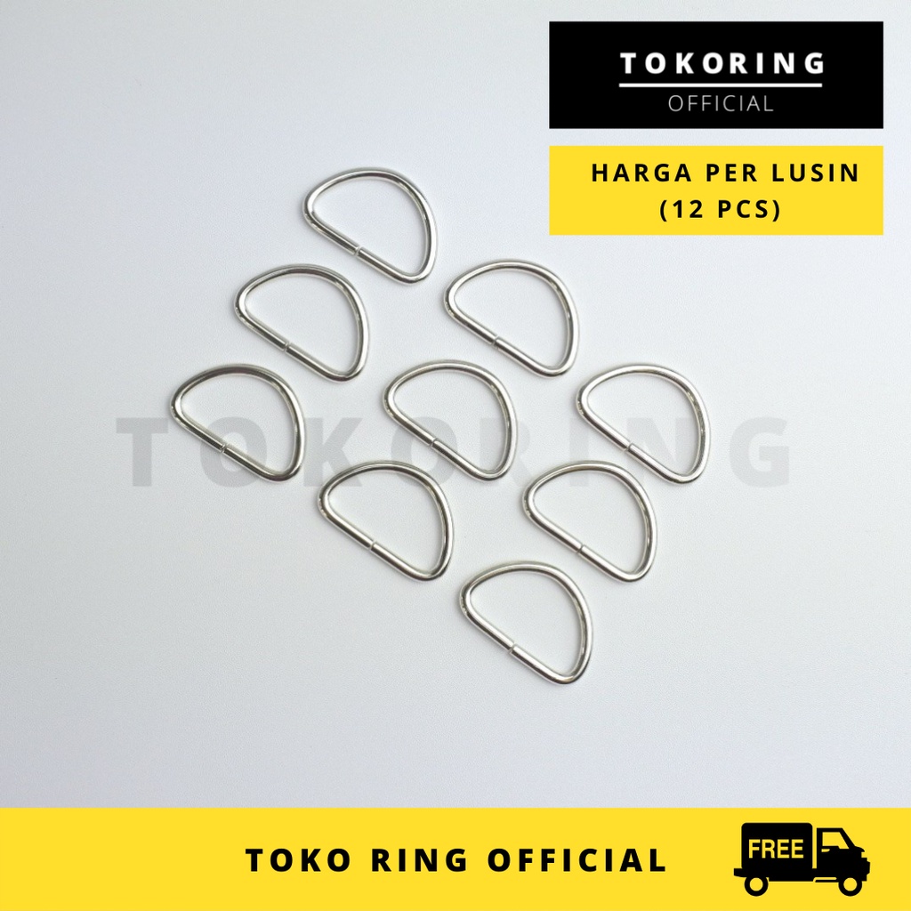 Jual Ring D 3 cm tebal 3,3 mm Nikel - Toko Ring Official (Harga per ...