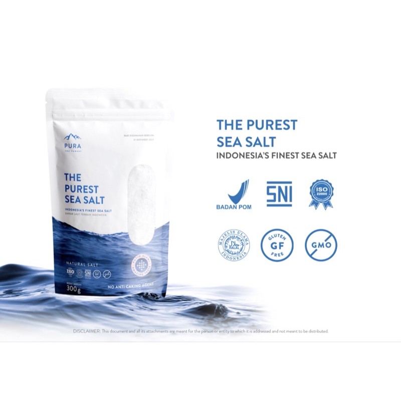 Jual GARAM PURA PUREST SEA SALT 300 GR - GARAM LAUT NATURAL (KASAR ...