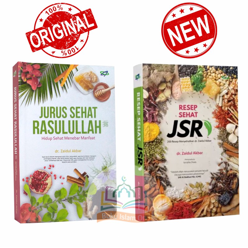 Jual Paket Buku Resep Sehat JSR & Jurus Sehat Rasulullah - dr. Zaidul Akbar - ORIGINAL ...