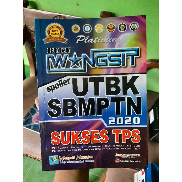 Jual Buku Wangsit Spoiler UTBK SBMPTN 2020 SUKSES TPS (BACA DESKRIPSI) | Shopee Indonesia