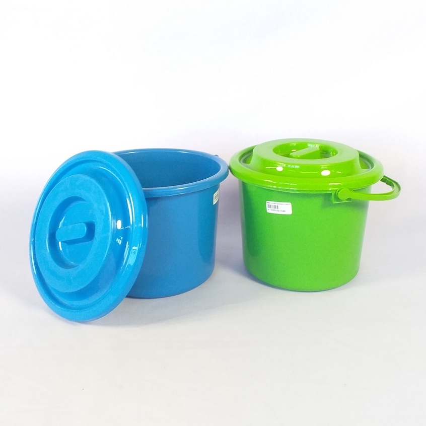 Jual Ember PLastik Kecil Tanpa tutup Dan Dengan Tutup Ukuran 1,5 Galon ...