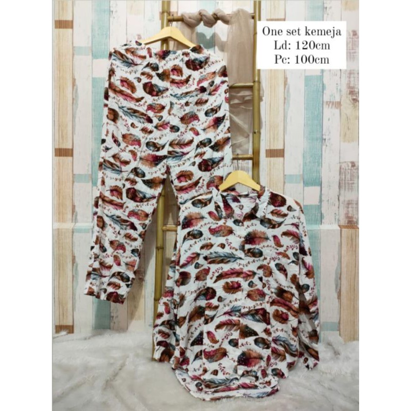 Jual One Set Kemeja | Shopee Indonesia