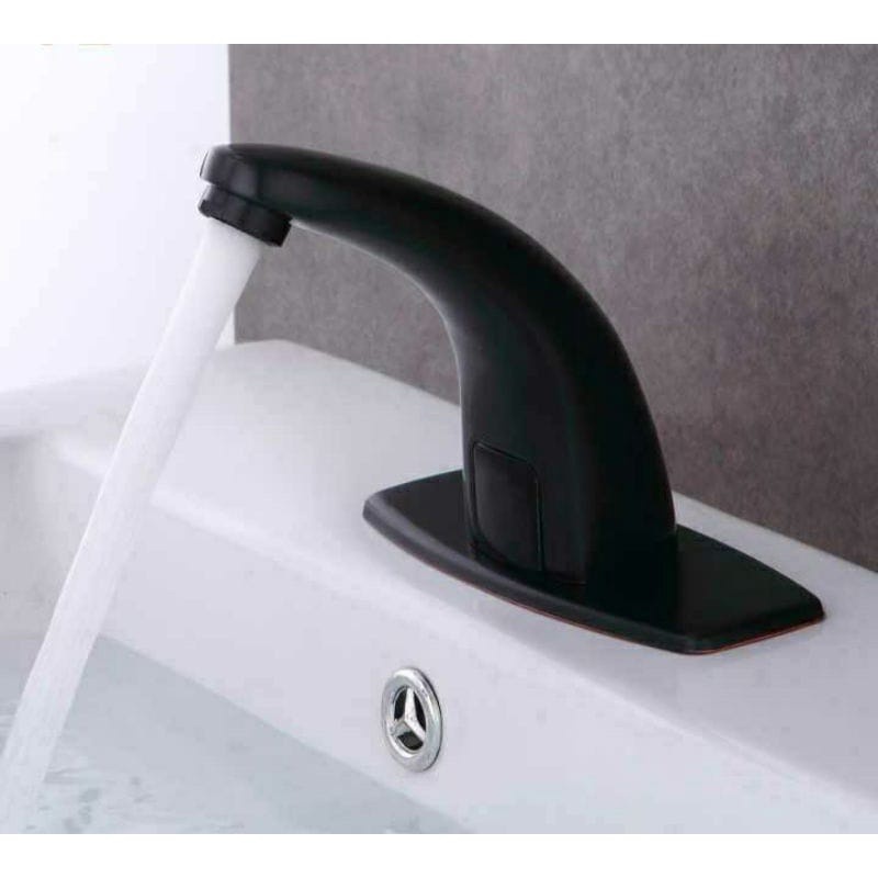 Jual Kran Wastafel Sensor Black // Kran Air // Kran Automatic Hitam ...