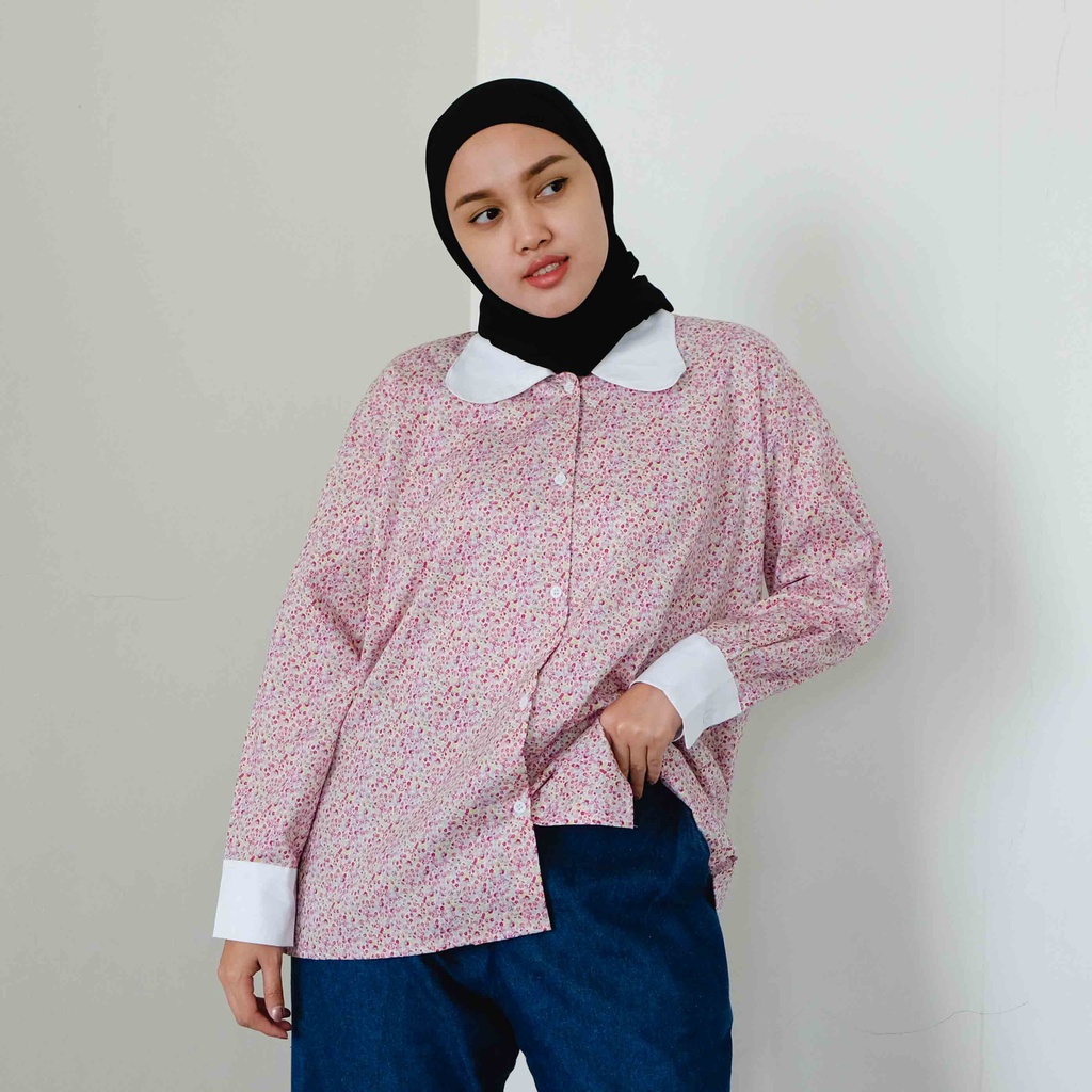 Jual Mopama FLO Shirt / Kemeja Oversized Korea / Kemeja Bunga | Shopee ...