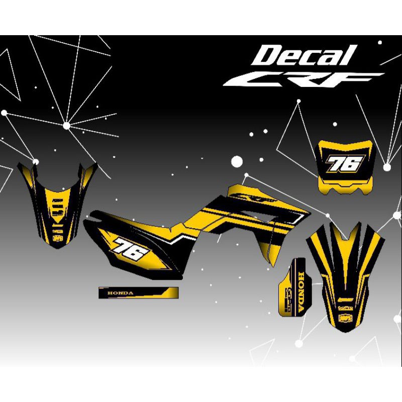 Jual STICKER MOTOR HONDA CRF L FULL BODY - DECAL CRF FULL BODY CUSTOM ...